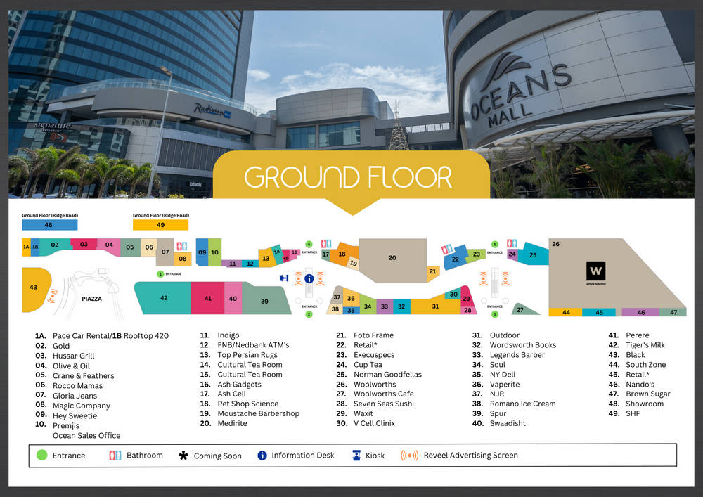 Map - Oceans Mall Umhlanga